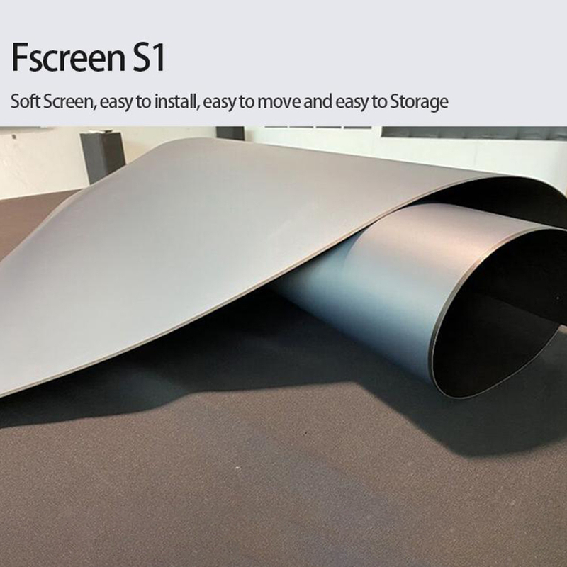 FSCREEN Iris Series Fresnel ALR Magnetic Rollable Projection Screen-100 ...